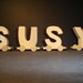 SUSY Wood Letter Name Train, 2x3, Unfinished for Painting, Kids Craft ...