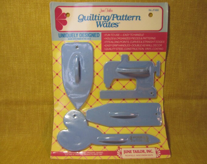 June Tailor Quilting/pattern and Sewing Weights, Blue Vinyl Coated ...