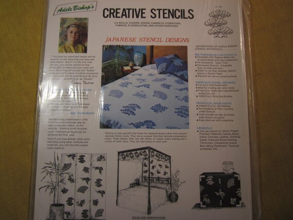 Adele Bishop's Creative StencilsJapanese designlarge | Etsy