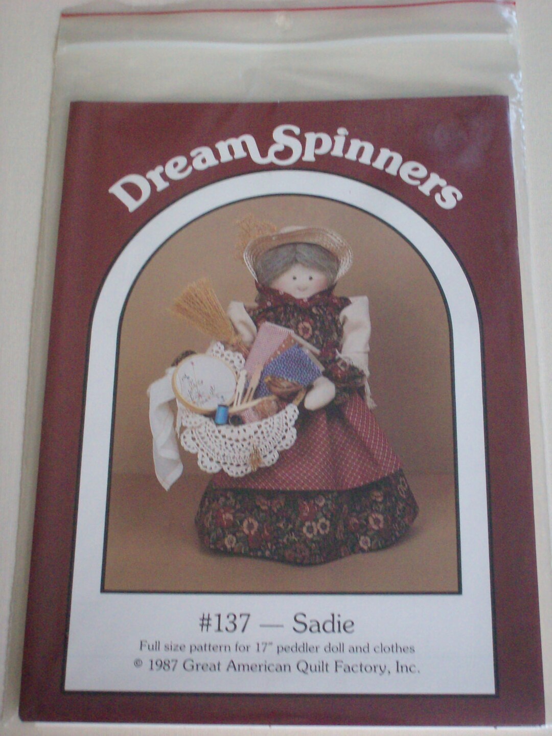 Dream Spinners #137 -sadie, Pattern 17" Peddler Doll and Clothes ...
