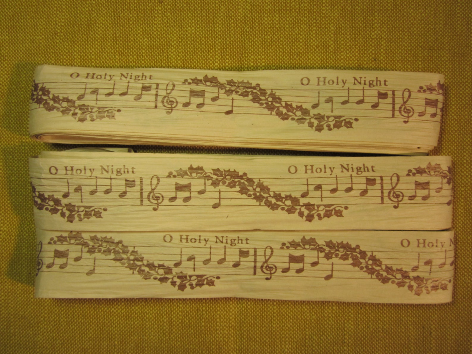 3 pks size 9 paper ribbon 1.5 wide parchment color with | Etsy