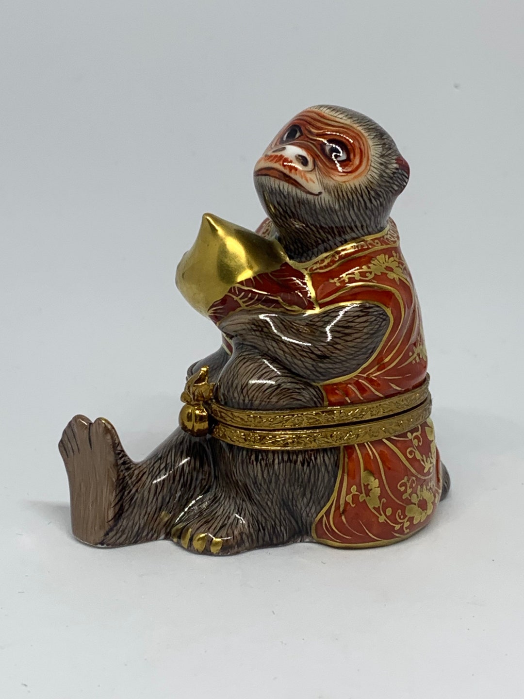 Limoges Imperial Court Monkey Trinket Box - Etsy
