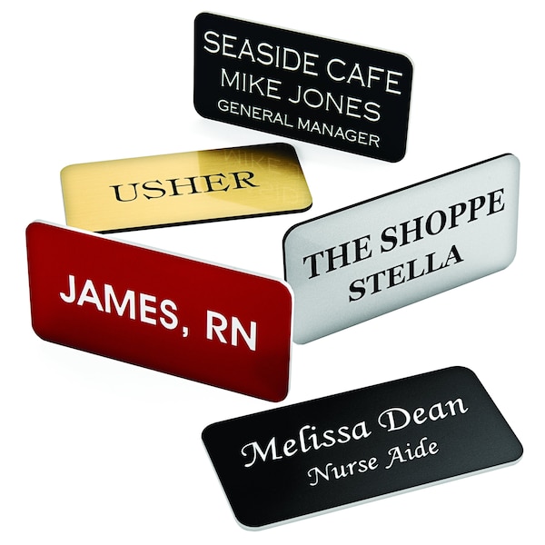Personalized Name Badge Pins - Etsy