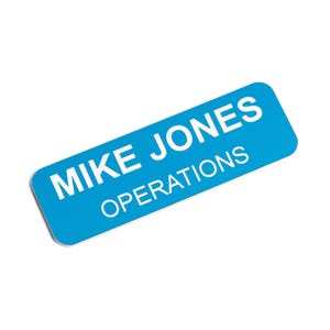 Custom Engraved Name Tag Badges - Personalized Identification With Pin ...