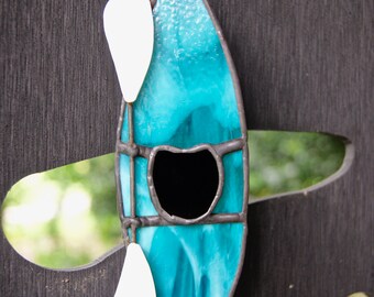 Stained Glass Kayak Ornament or Suncatcher - Etsy