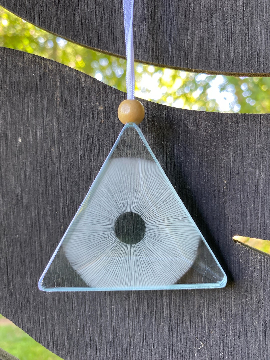Mushroom Spore Print Glass Ornament or Sun Catcher #3 - Etsy