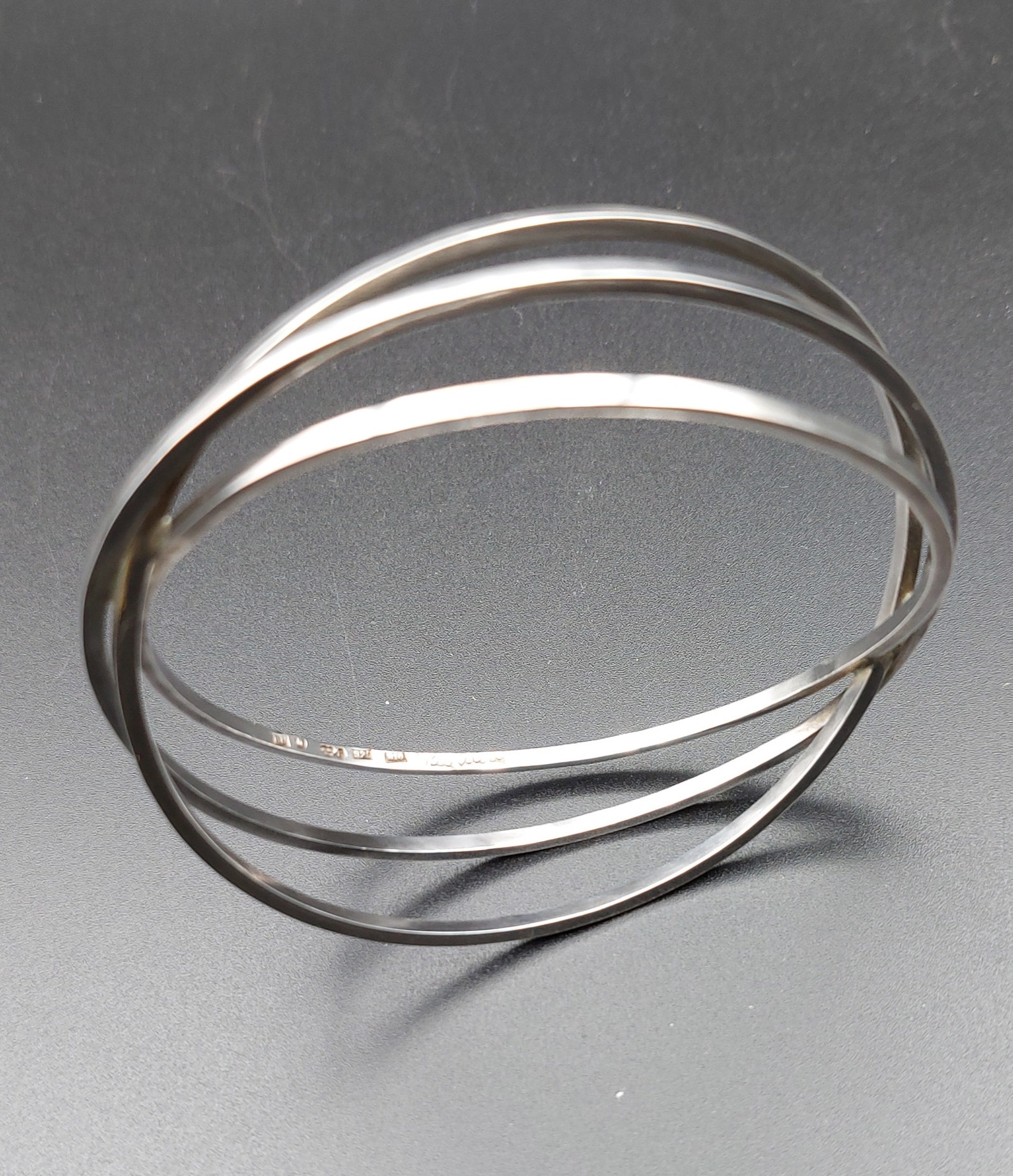 Rey Urban Sterling Silver Bangle Bracelet Swedish Jewelery - Etsy