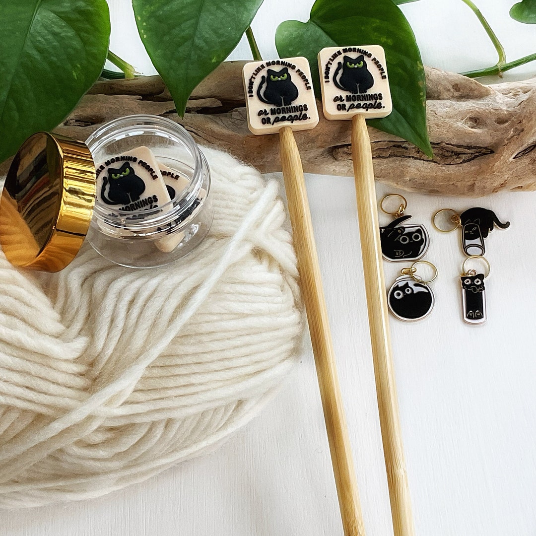 STITCH STOPPERS + MARKERS Set, 5 Fixed and Removable Markers + 2 Cat I ...