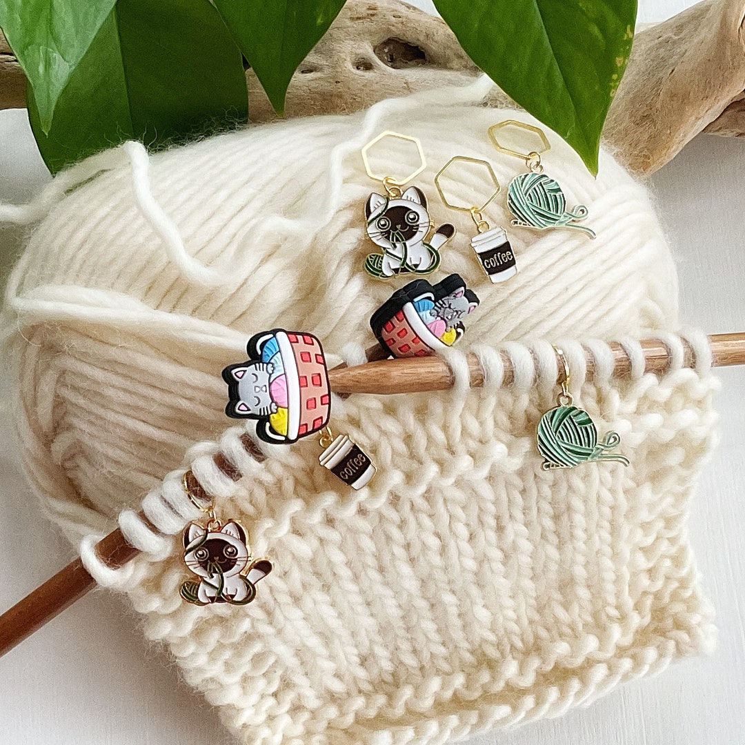 STITCH STOPPERS + MARKERS Set, Set of 4 Fixed and Removable Markers ...