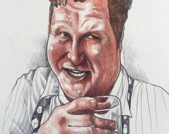 Roseanne & Dan Original Drawing. Conner Fan-art . John Goodman - Etsy