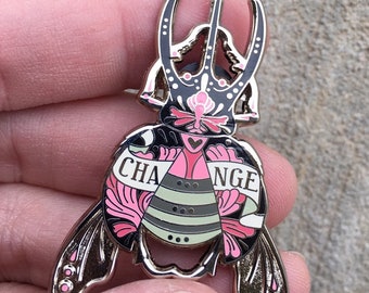 Tiny Gift Hard Enamel Pin Beetle Pin Cute Insect Enamel Pin Lapel Pin ...