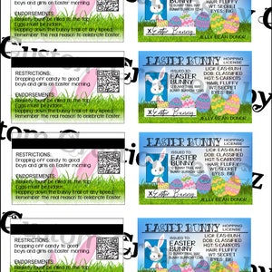 PNG Easter Bunny's Drivers License PNG FILE - Etsy