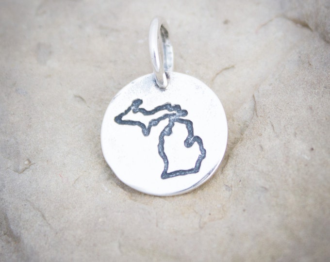 Michigan-up MI Mini Wood Charms State Cutout Jewelry and Craft ...