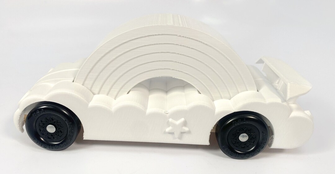 Pinewood Car Body - 3D Printed Body Kit Buggy Rainbow Girl Powder - Etsy