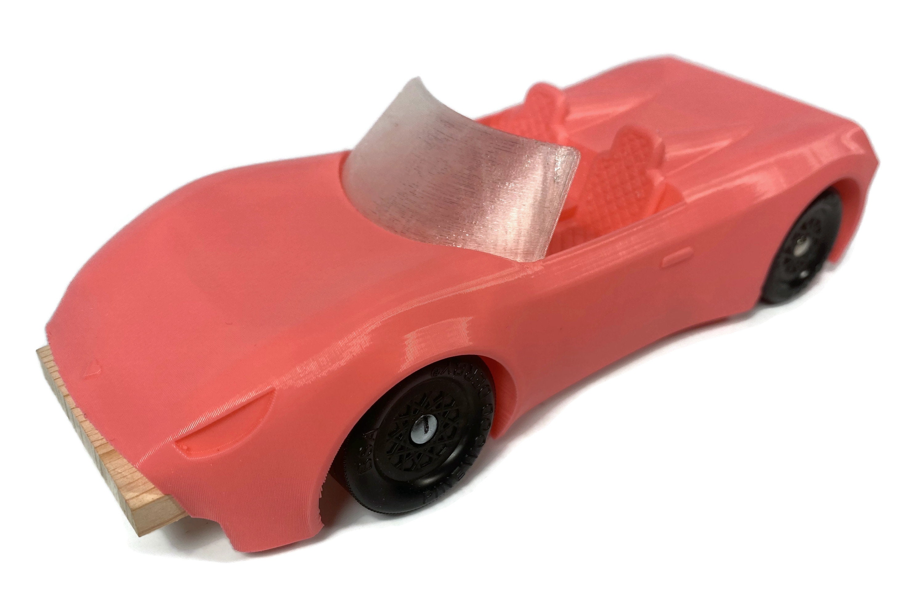 Pinewood Car Body for Derby 3D Printed Body KIT Pink Girl Racer STL ...