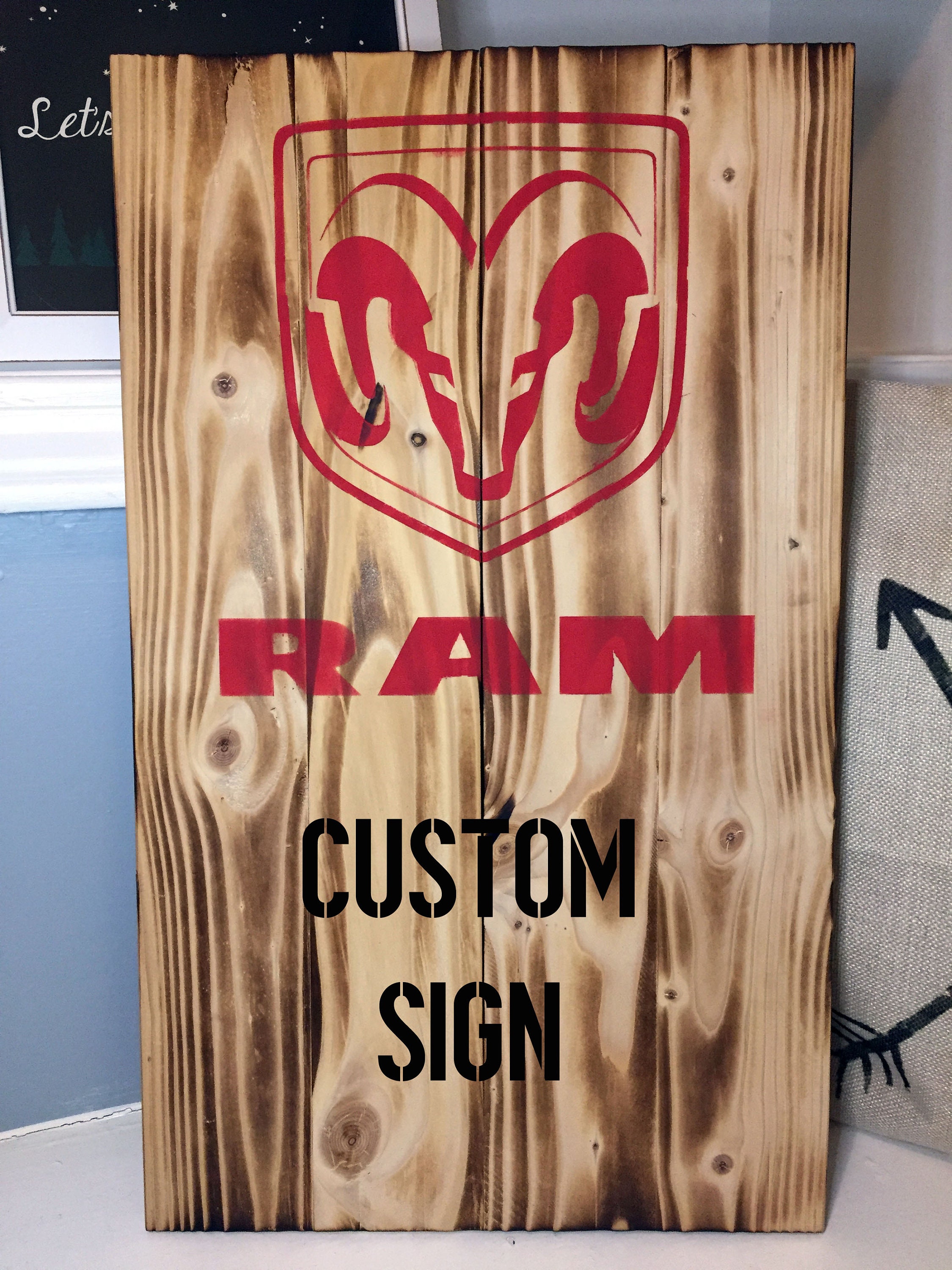 Custom Dodge Ram Sign match the Color of Your Truck - Etsy