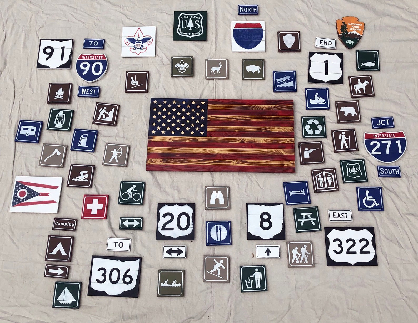 Camping Road Sign - Etsy