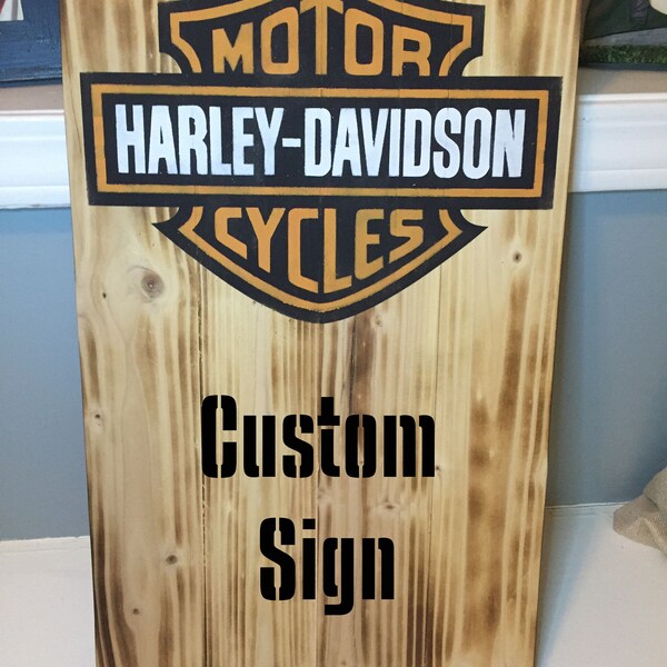 Harley Davidson Sign Welcome - Etsy