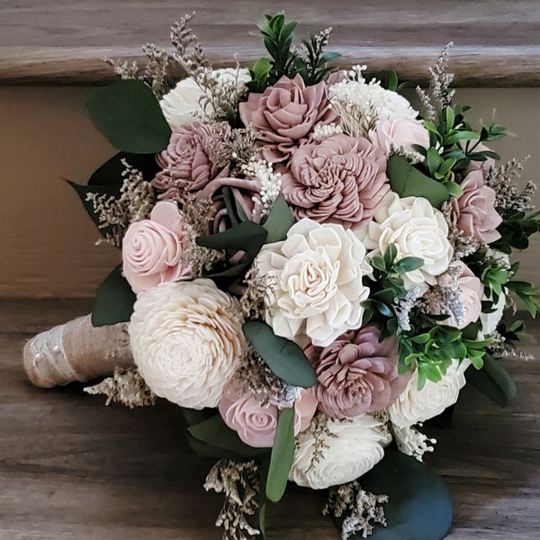 Bridal Bouquet Mauve - Etsy
