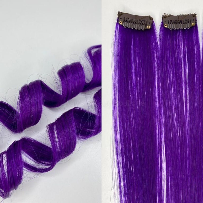 Purple Hair Extensions - Etsy