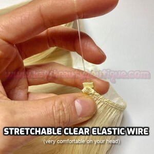 100% Human Hair WIRE Extension Hand-made Natural Golden Blonde - Etsy ...