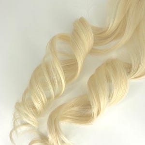 White Icy Silver Strip Clip-in Extension 100% Human Hair Streaks 1pc - Etsy