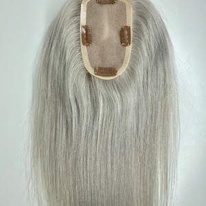 Hair Toppers Light Silver Mono 100% Virgin Remy Hair - Etsy