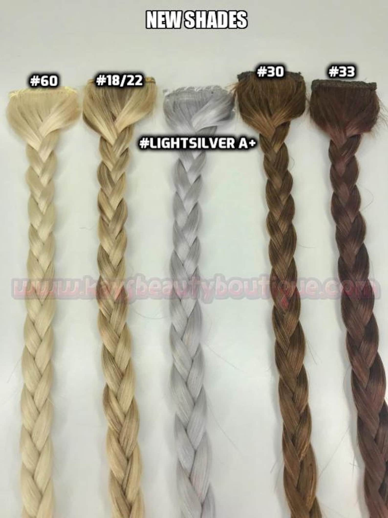 Clip-in Braids Hair Extensions 100% Human Hair Hand-made 1pc - Etsy Canada