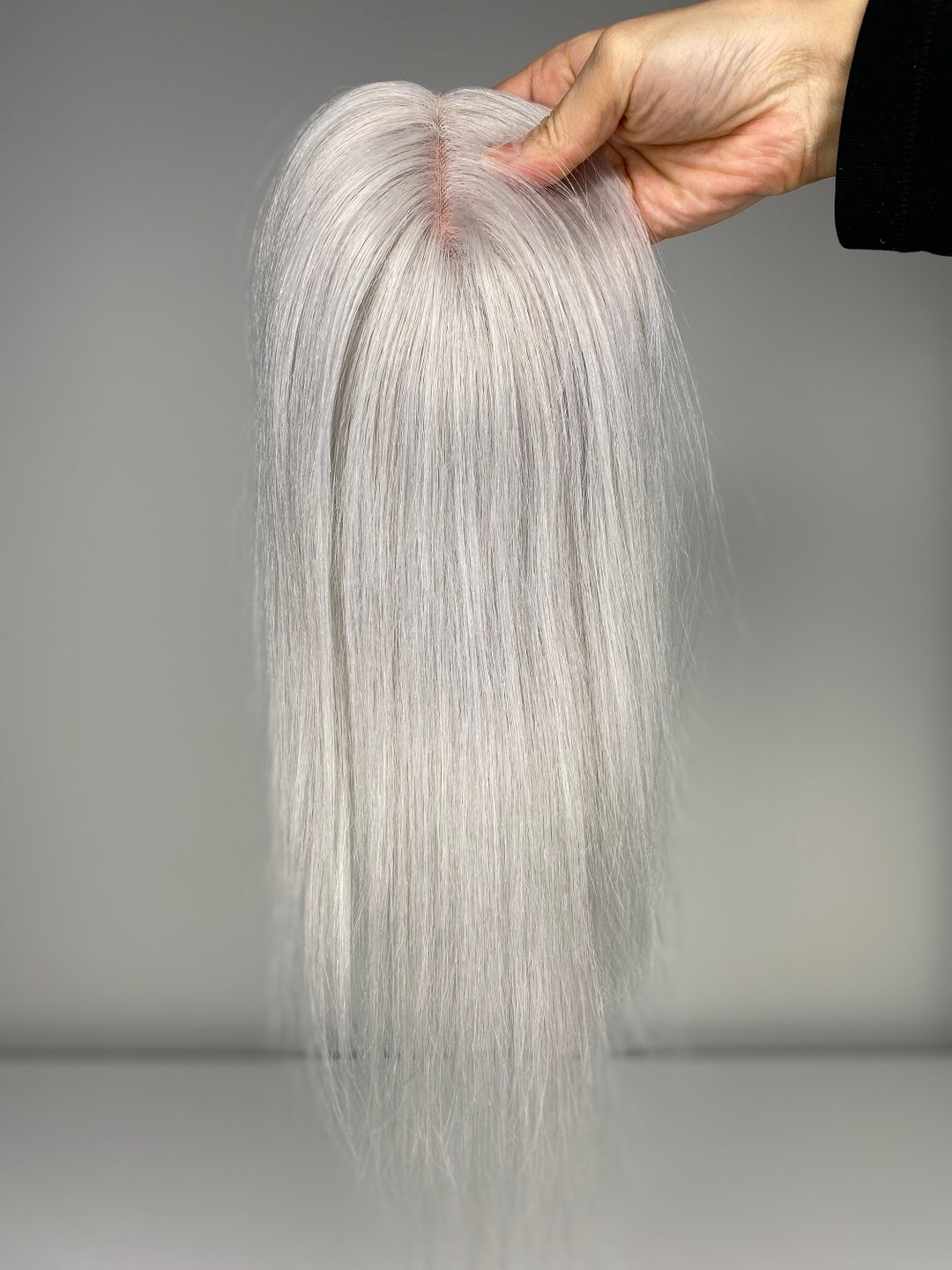 Hair Toppers Light Silver Mono 100% Virgin Remy Hair - Etsy