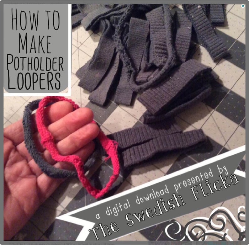 PDF How to Make Potholder Loopers Photo Tutorial Weaving | Etsy