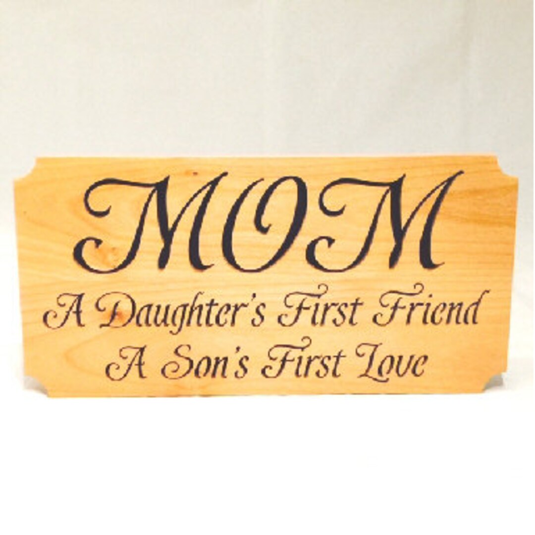MOM Scrollsawn Wood Sign - Etsy
