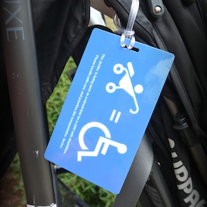 Handi-tag: Stroller = Wheelchair - Etsy