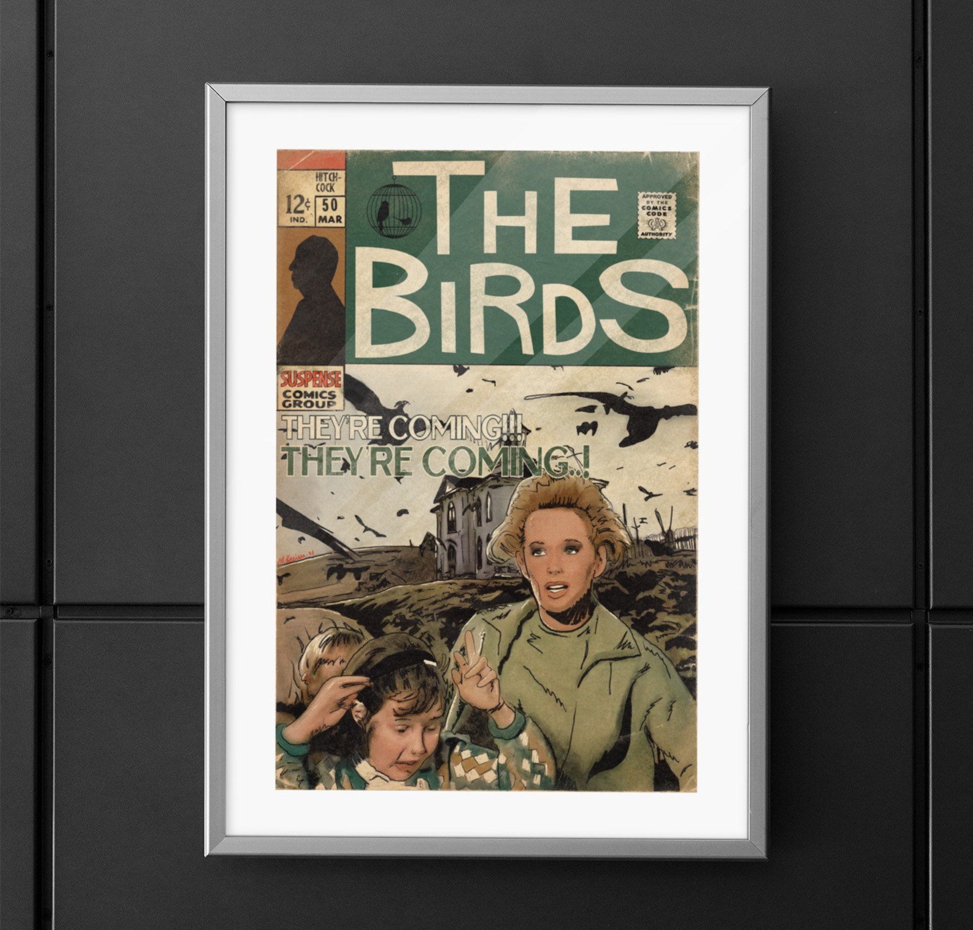 The Birds - Comic Book Art Print