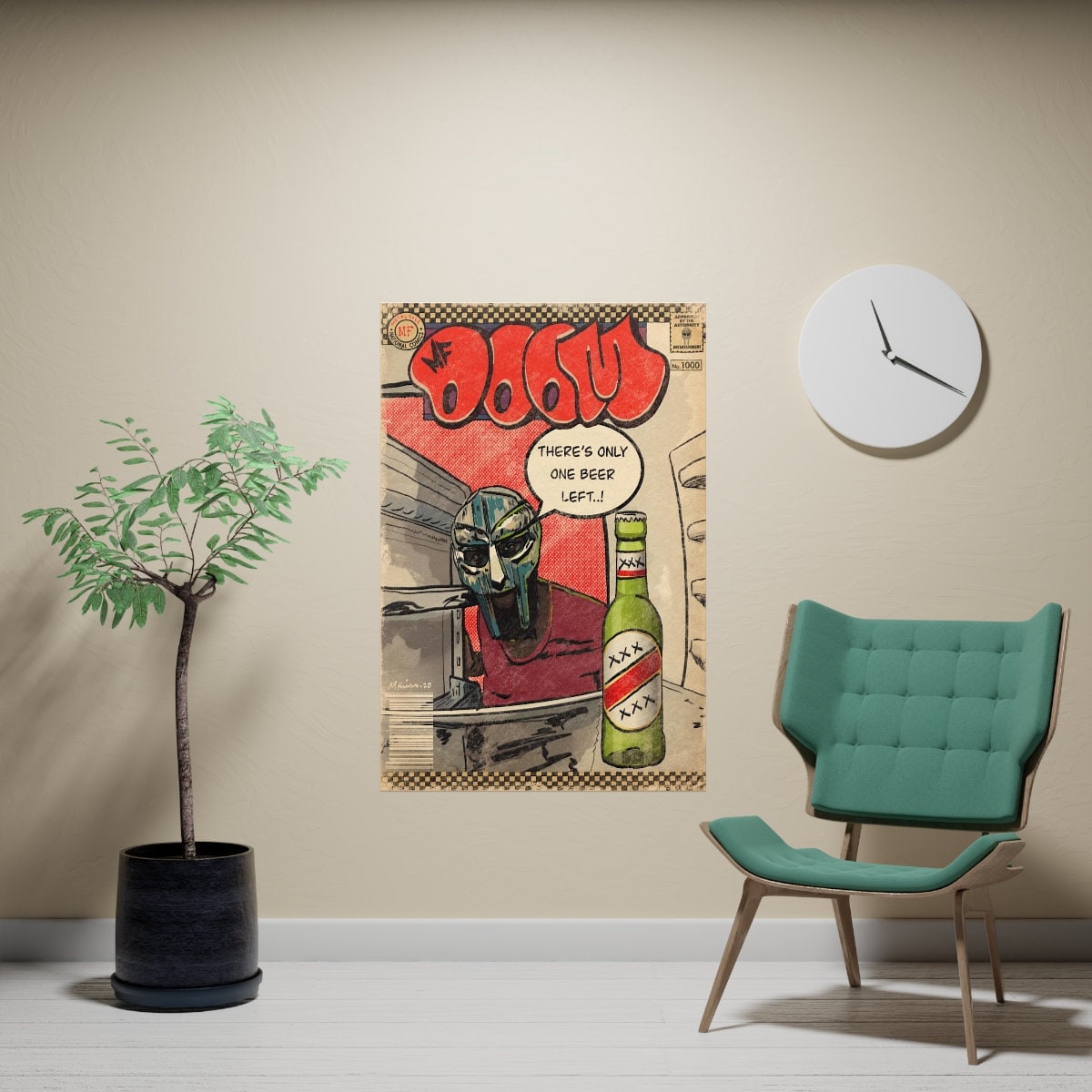 MF DOOM One Beer Vertical Matte Posters - Etsy