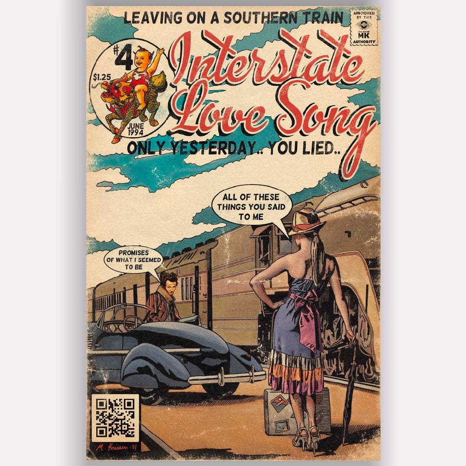 Interstate Love Song - Grunge Comic Book Premium Matte Vertical Posters ...
