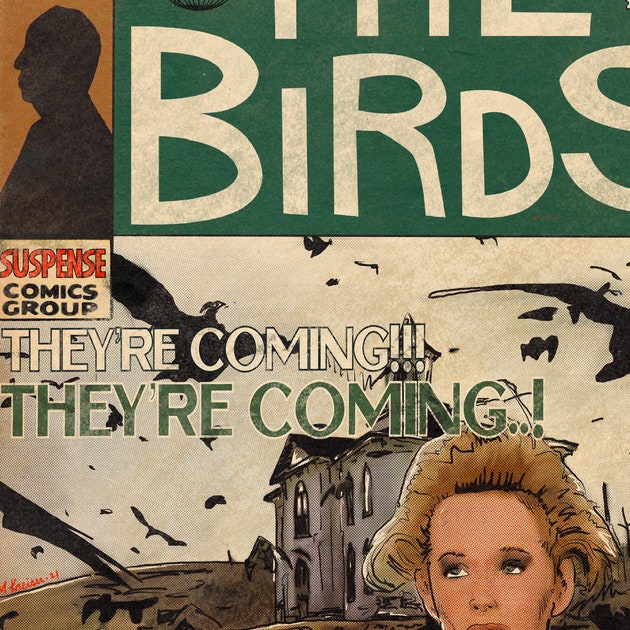The Birds - Comic Book Art Print