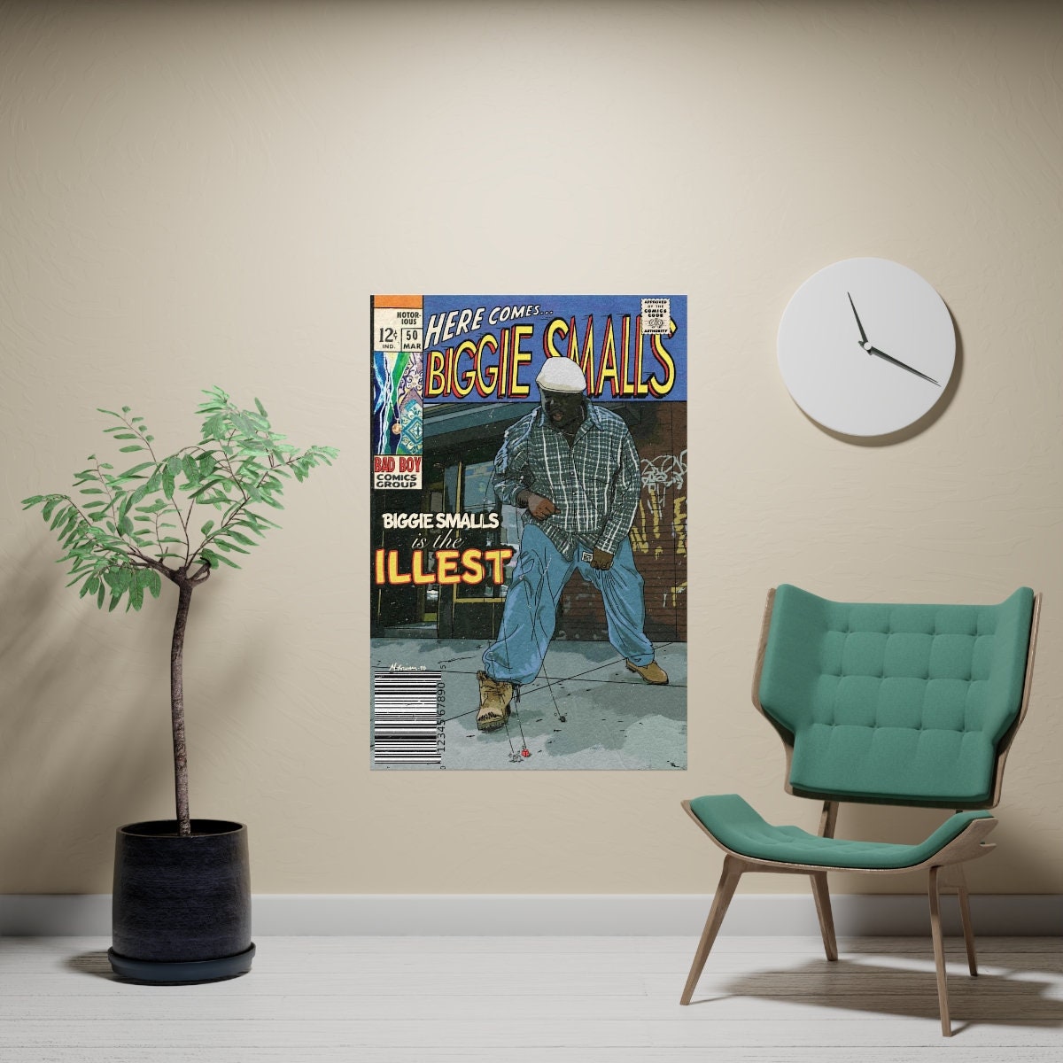 Notorious BIG - Biggie Smalls Is The Illest - Vertical Matte Posters ...