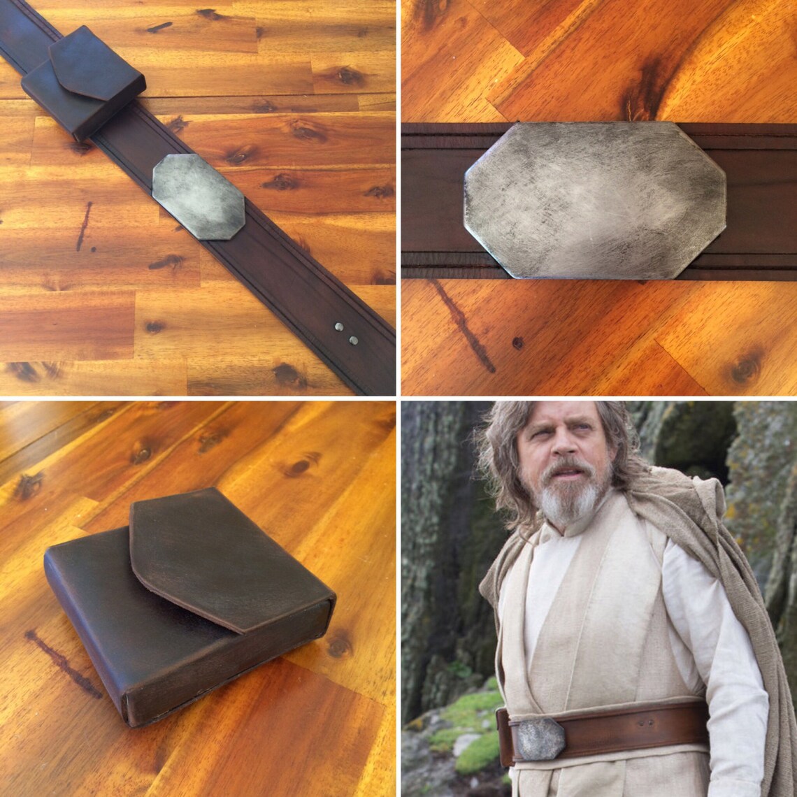 TFA Luke Skywalker Inspired Belt Buckle & Pouch build a | Etsy