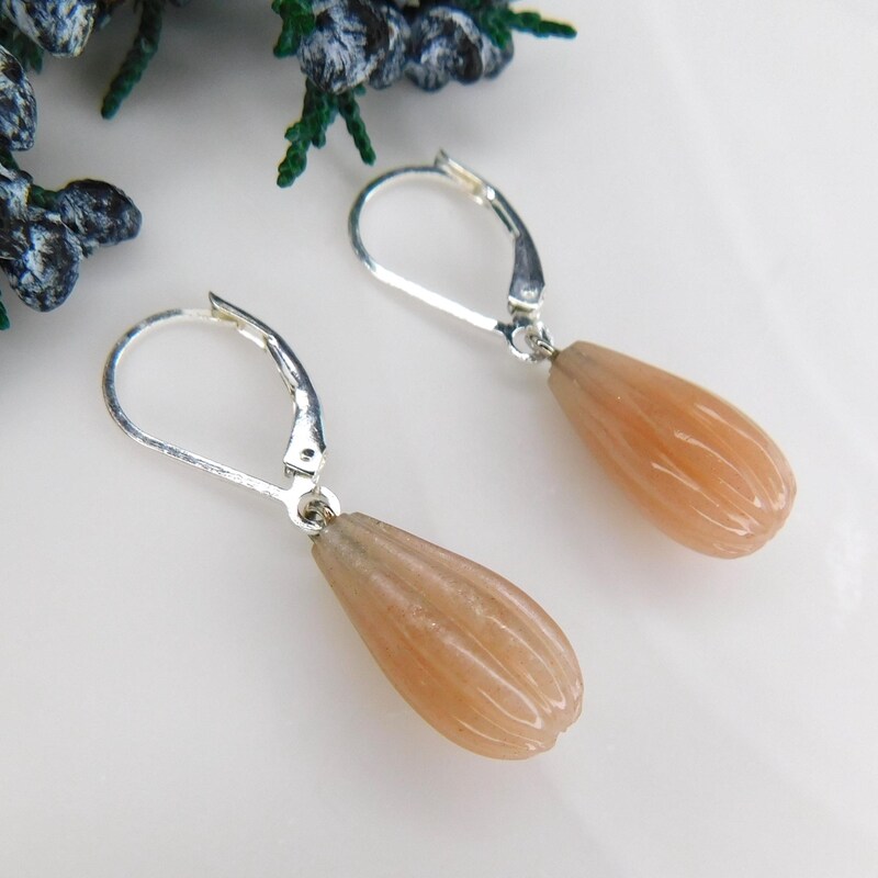 Moonstone Drops - Etsy