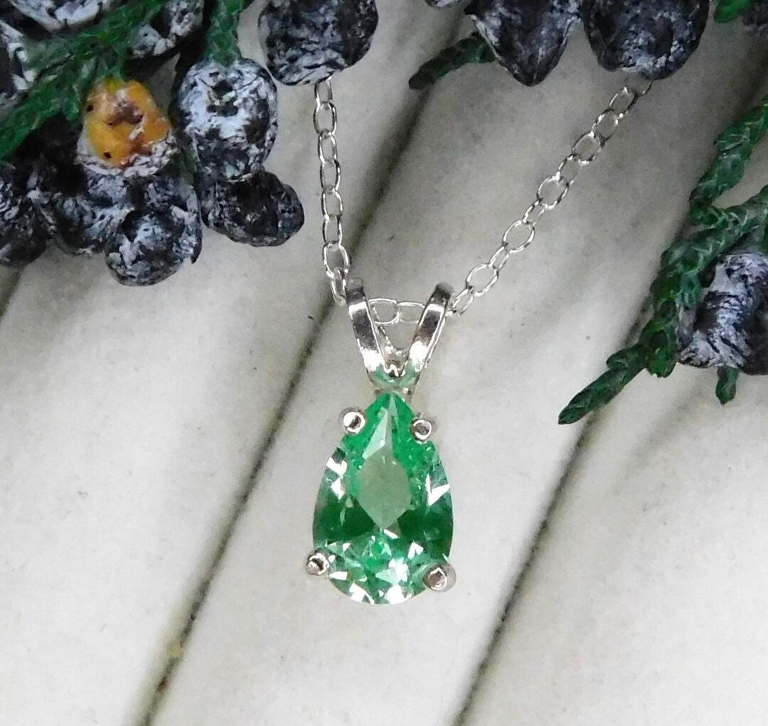 Spinel Pendant ~ Sea Foam Green Spinel Necklace ~ Green Spinel Jewelry ...