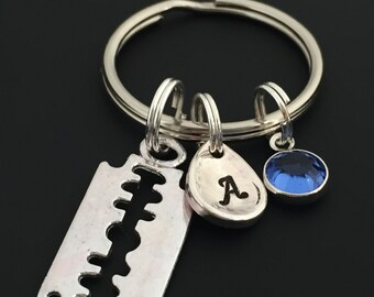 Razor keychain | Etsy