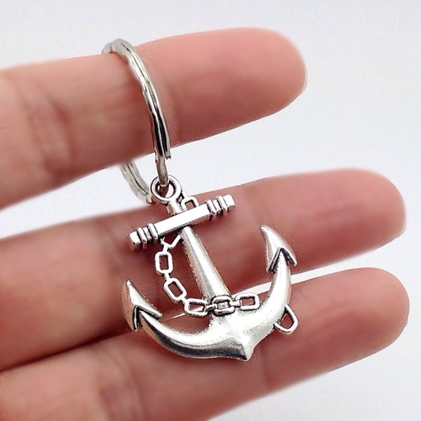 Anchor Keychain - Etsy