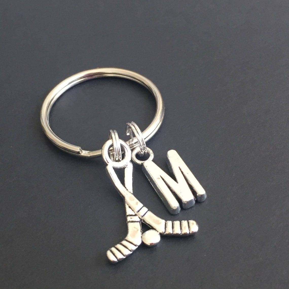 Personalized Hockey Sticks Keychain Ice Hockey Field Hockey - Etsy