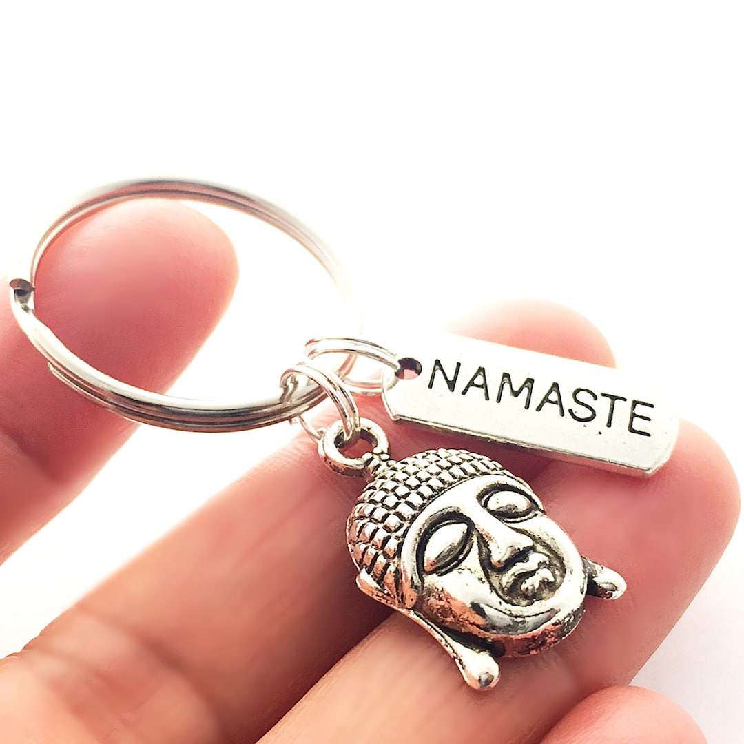 Namaste Buddha Keychain, Buddhist Accessories, Inspirational Gifts ...