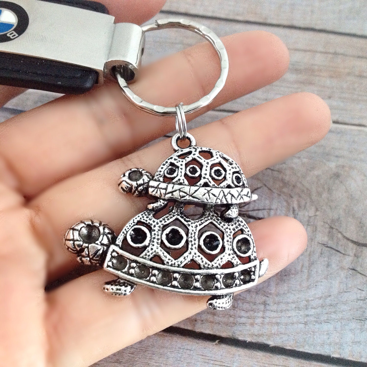 Turtle Keychain Men's Gift Turtle Jewelry Customized - Etsy
