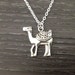 Silver or Bronze Camel Necklace, Camel Jewelry, Arabian Camel Jewelry ...