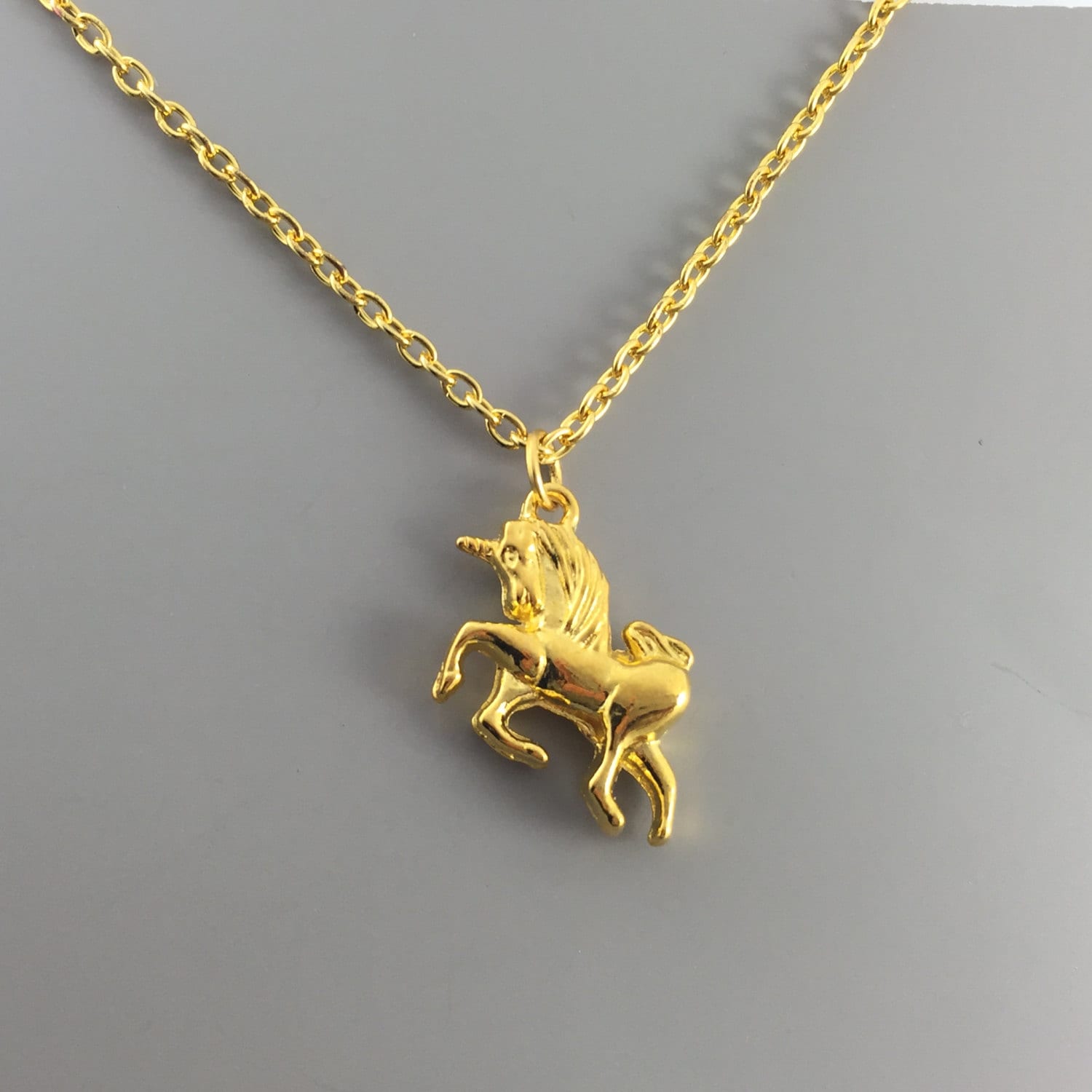 Gold Unicorn Necklace Unicorn Jewelry Fantasy Jewelry | Etsy