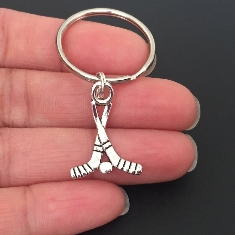 Hockey Sticks Keychain Ice Hockey Key Ring Field Hockey - Etsy