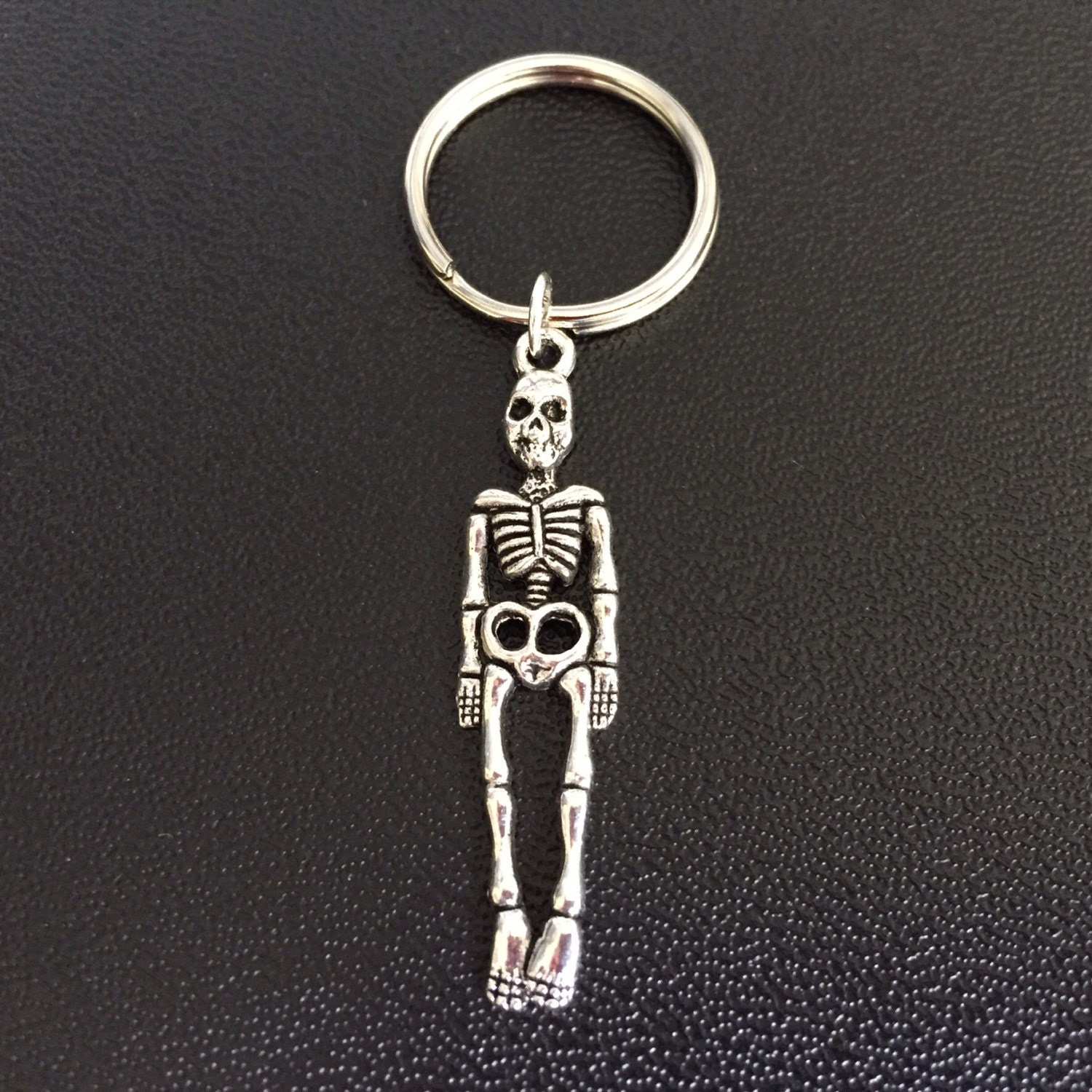 Human Skeleton Keychain Skeleton Body Keyring Gothic - Etsy