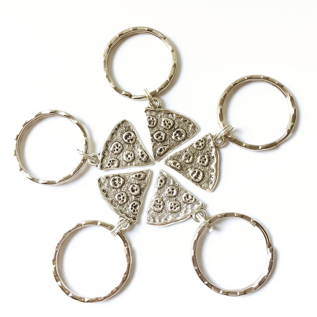 Whole Pizza Pie Keychain Pizza Slice Keychain Pepperoni - Etsy